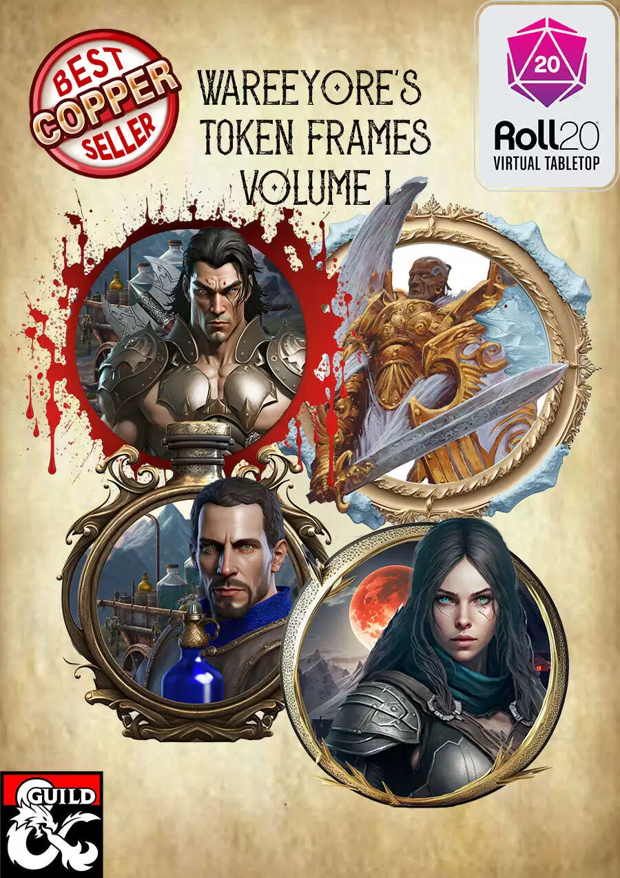 Token Borders/Frames Volume I | Roll20 Enabled - Dungeon Masters Guild ...