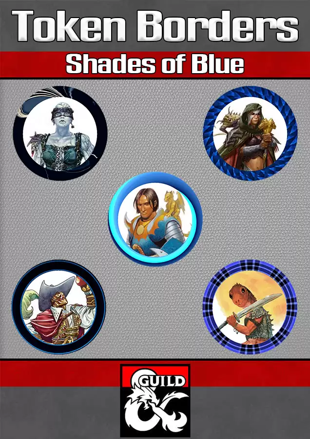 Token Borders: Shades of Blue - Dungeon Masters Guild | DriveThruRPG
