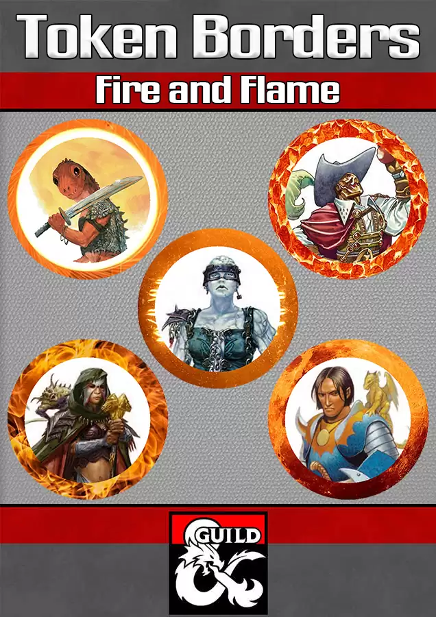 Token Borders: Fire and Flame - Dungeon Masters Guild | DriveThruRPG