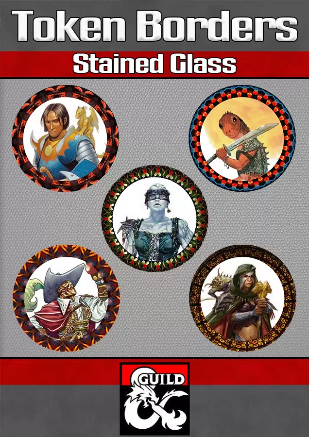 Token Borders: Stained Glass - Dungeon Masters Guild | DriveThruRPG