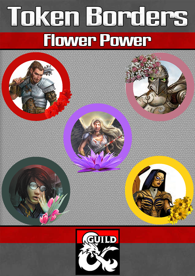 Token Borders: Flower Power - Dungeon Masters Guild | DriveThruRPG