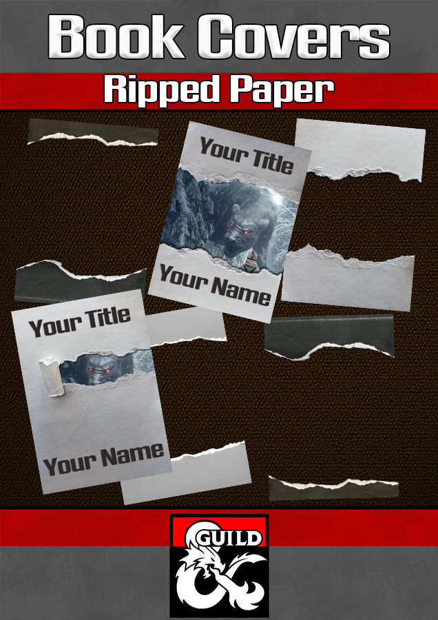 Book covers: Ripped Paper - Dungeon Masters Guild | DriveThruRPG