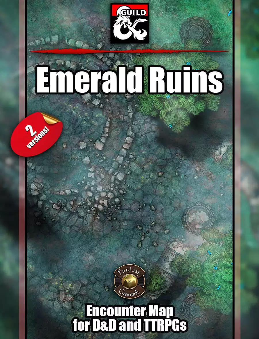Emerald Ruins battlemap with Fantasy Grounds support - Dungeon Masters ...