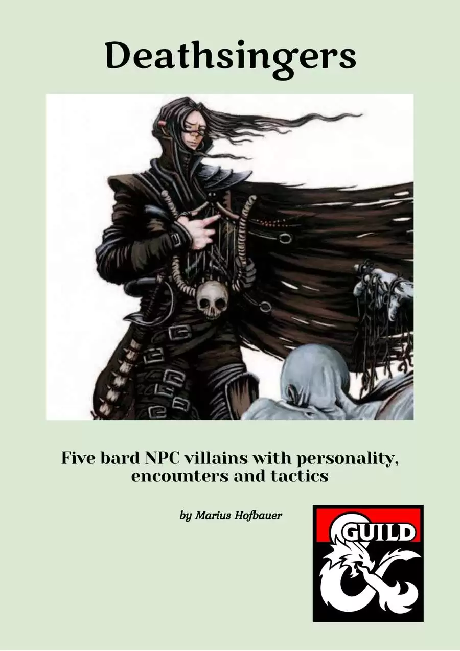 Deathsingers - Five bard NPC villains with personality, encounters and ...
