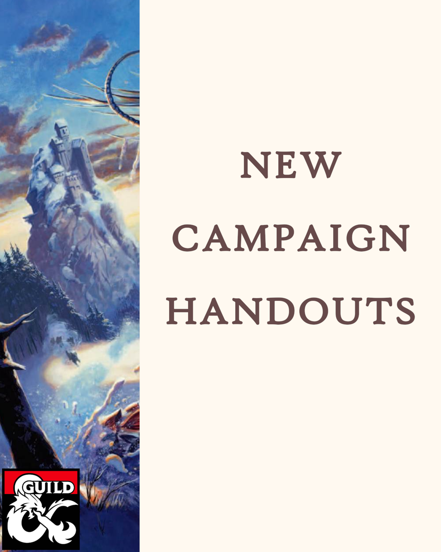 New Campaign Handouts - Dungeon Masters Guild | DriveThruRPG