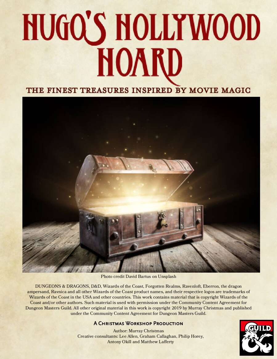 Hugo's Hollywood Hoard! - Items Inspired by Movie Magic - Dungeon ...