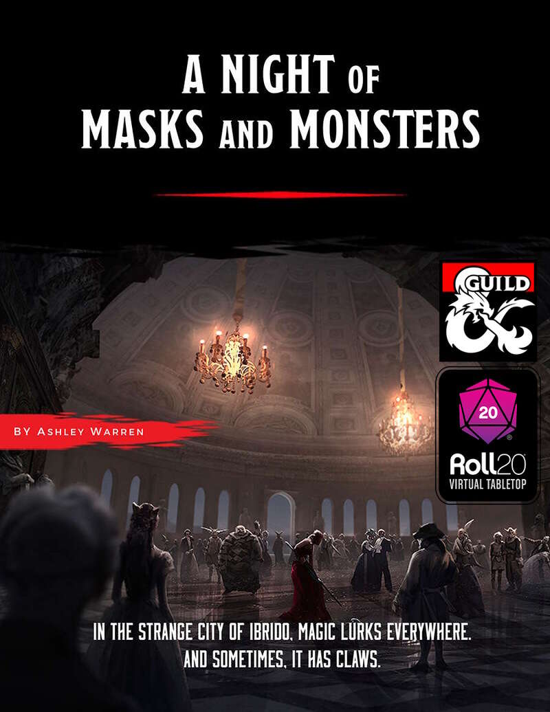 A Night of Masks and Monsters | Roll20 VTT - Dungeon Masters Guild ...