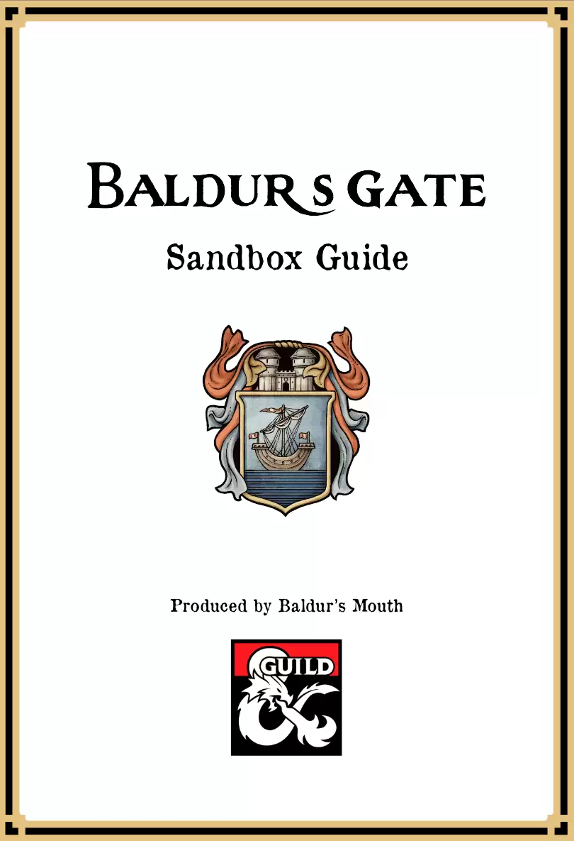 Baldur's Gate Sandbox - Dungeon Masters Guild | DriveThruRPG