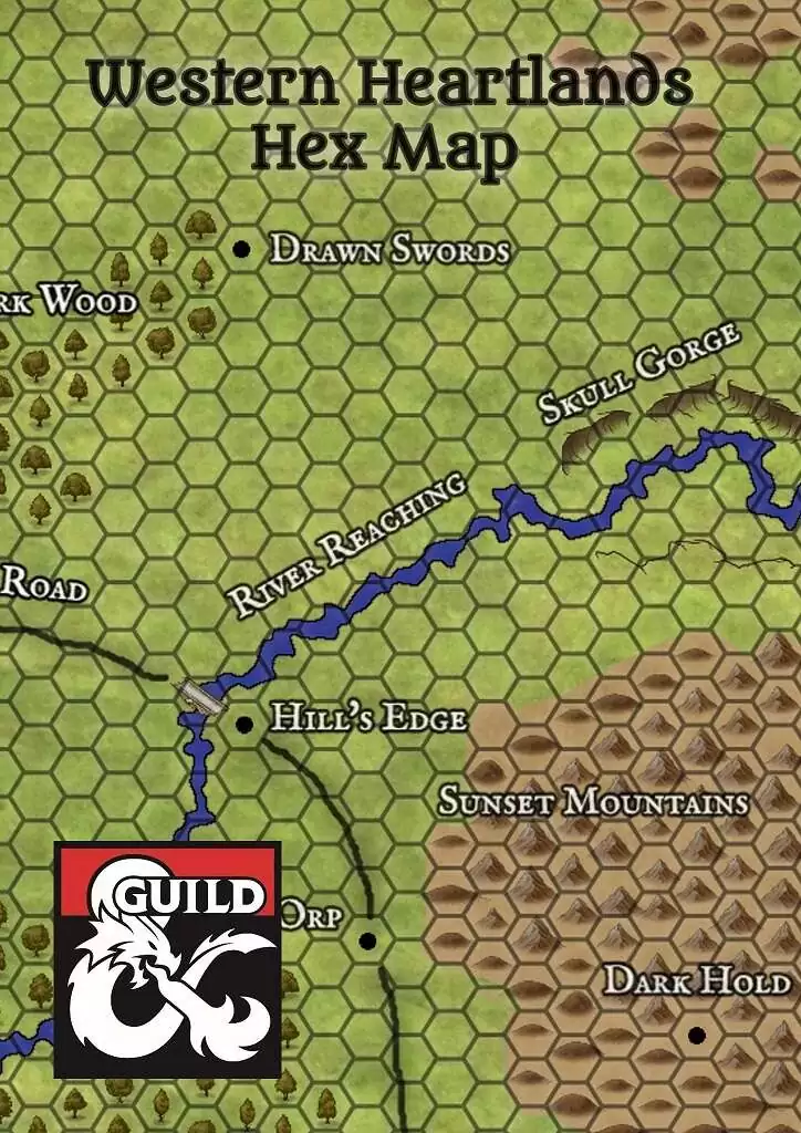Western Heartlands Hex Map - Dungeon Masters Guild | DriveThruRPG