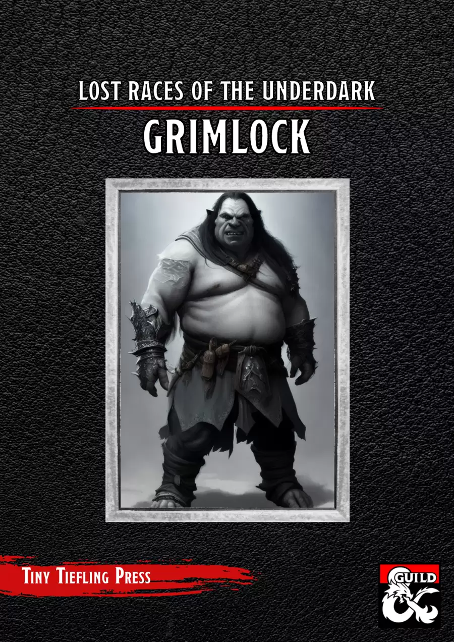 Lost Races of the Underdark: Grimlock - Dungeon Masters Guild ...