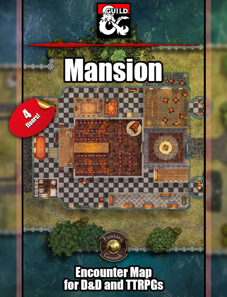 Mansion battlemaps w/Fantasy Grounds support - TTRPG Map - Dungeon Masters Guild | DriveThruRPG
