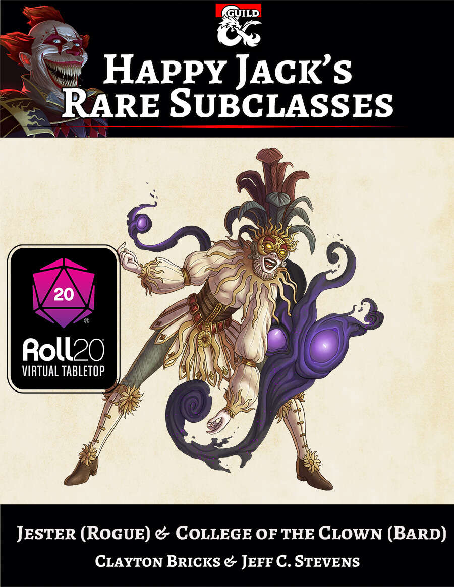Happy Jack's Rare Subclasses - Jester & Clown (Roll20) - Dungeon ...
