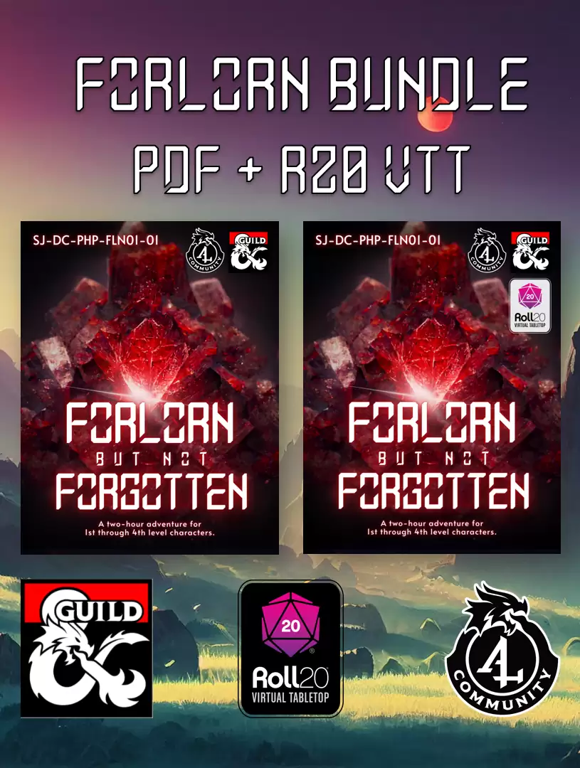 Forlorn but not Forgotten (PDF+R20) [BUNDLE] - Dungeon Masters Guild | DriveThruRPG