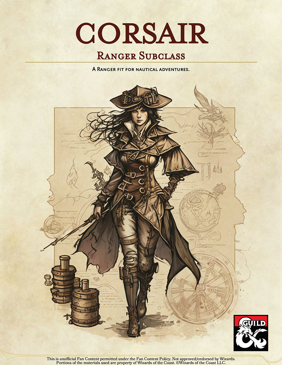 Ranger Subclass: Corsair - Dungeon Masters Guild | DriveThruRPG