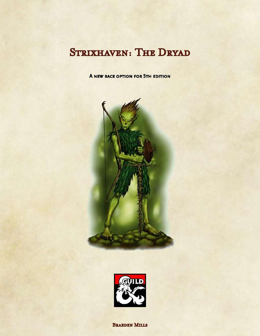 Strixhaven: The Dryad - Dungeon Masters Guild | DriveThruRPG