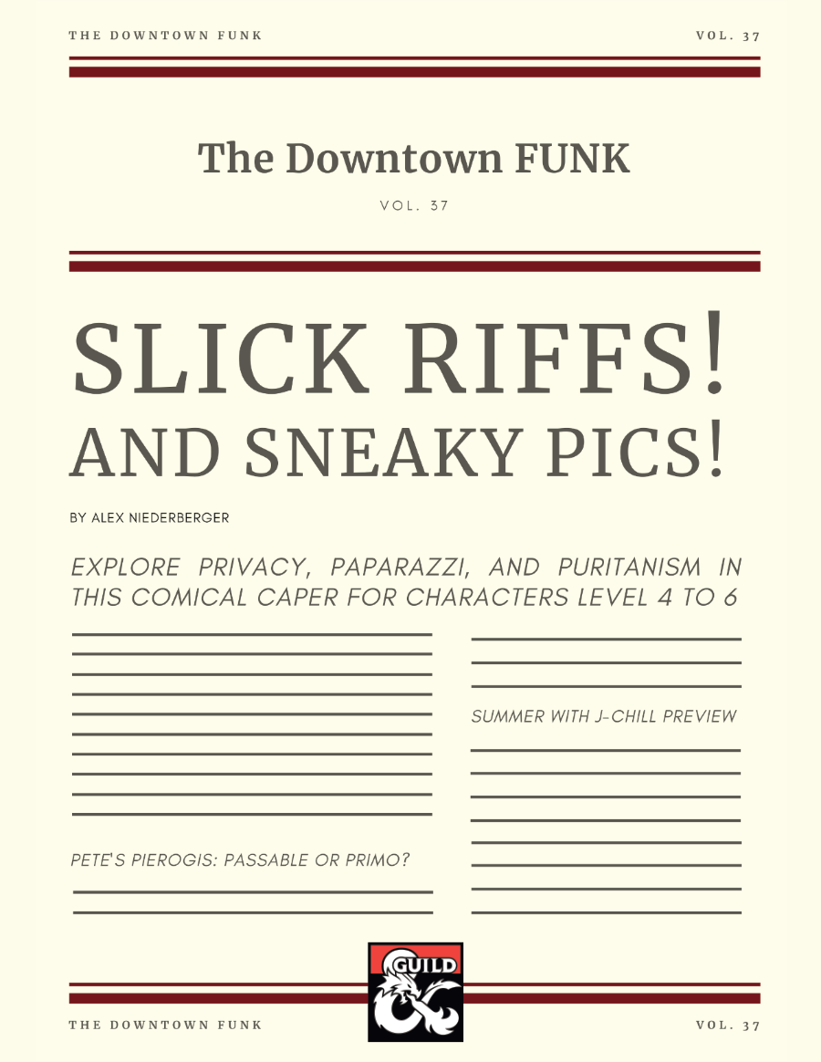 Slick Riffs! And Sneaky Pics! - Dungeon Masters Guild | DriveThruRPG