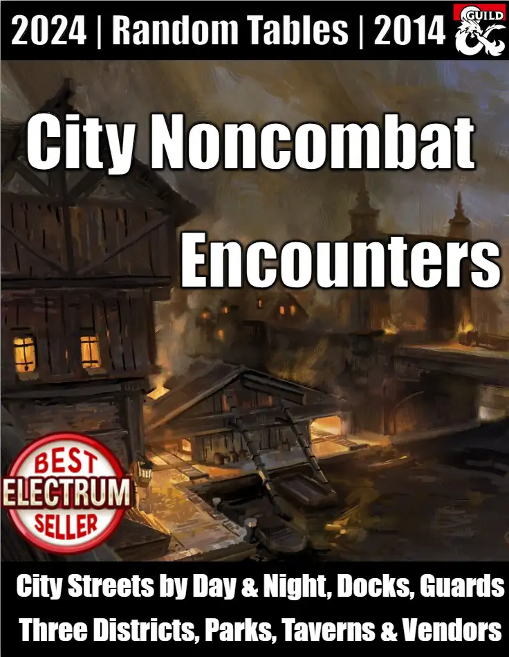 200 City Noncombat Encounters - Random Tables (2014) - Dungeon Masters ...