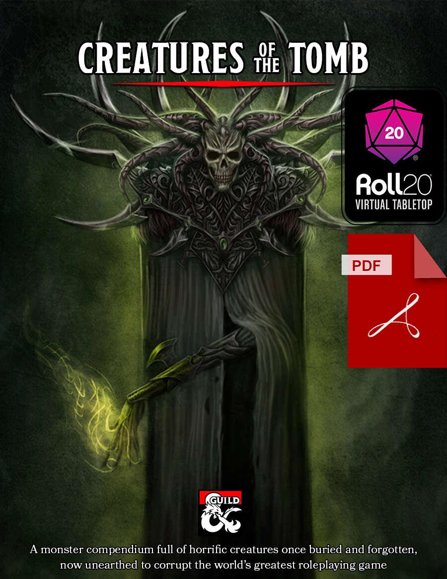 Creatures of the Tomb | PDF + Roll20 VTT [BUNDLE] - Dungeon Masters ...