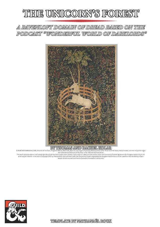 The Unicorn's Forest: A Ravenloft Domain of Dread - Dungeon Masters ...