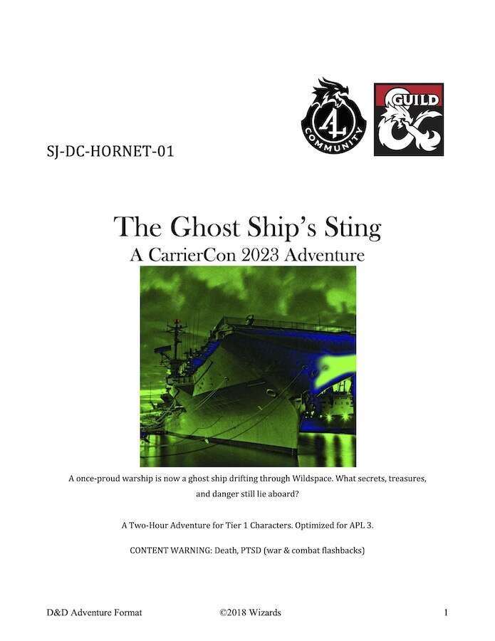 SJ-DC-HORNET-01 The Ghost Ship's Sting - Dungeon Masters Guild ...