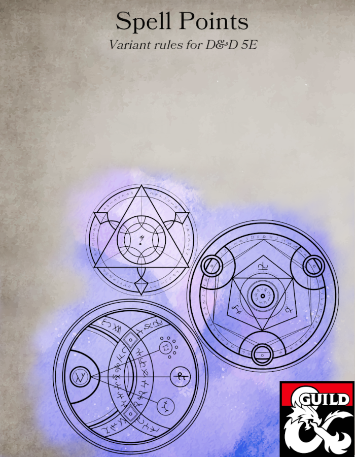 Variant Spell points for D&D 5e - Dungeon Masters Guild | DriveThruRPG