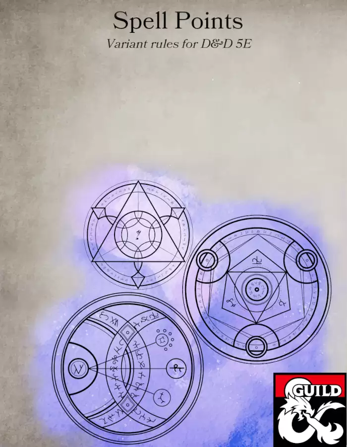 Variant Spell points for D&D 5e - Dungeon Masters Guild | DriveThruRPG