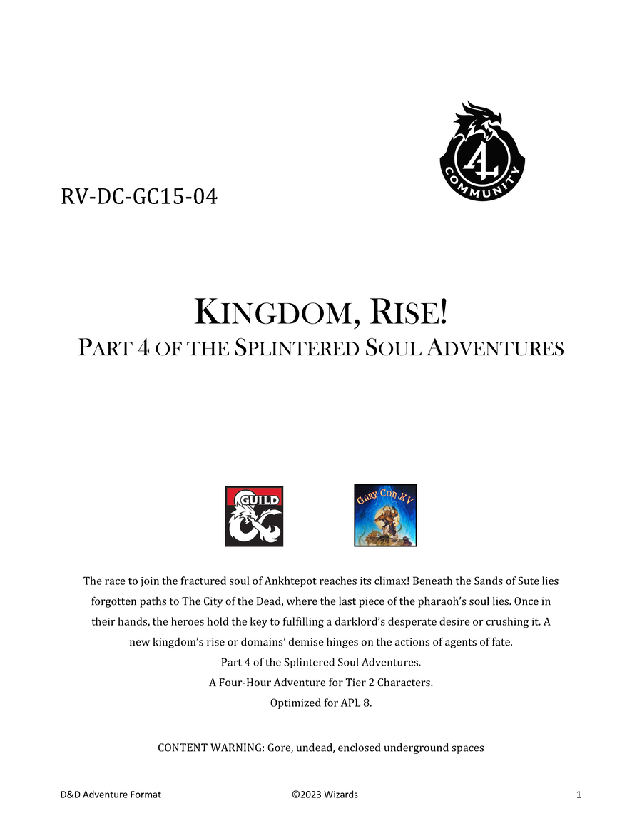 RV-DC-GC15-04 Kingdom, Rise! - Dungeon Masters Guild | DriveThruRPG