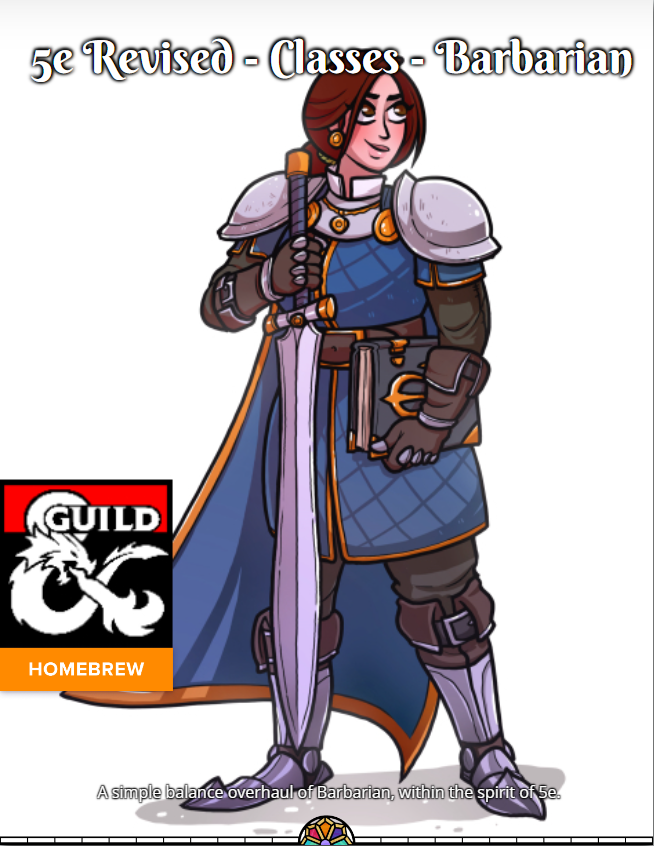 5e Revised - Classes - Barbarian - Dungeon Masters Guild | DriveThruRPG