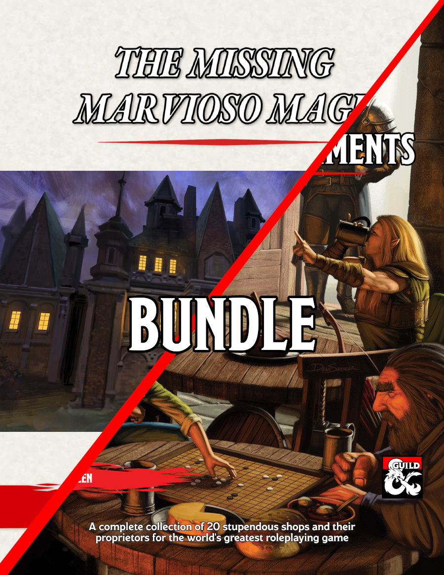 Missing Marvioso Mage + Elminster's Establishments [BUNDLE] - Dungeon ...