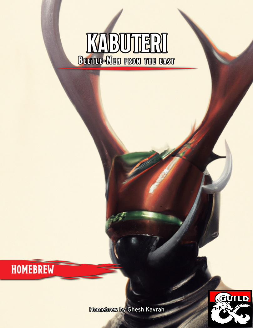 Kabuteri, A race of Beetle-Men - Dungeon Masters Guild | DriveThruRPG