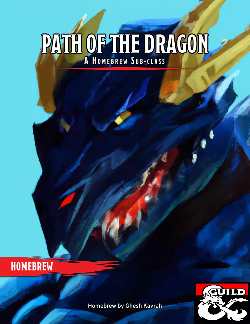 Path of the Dragon, A barbarian Sub-class - Dungeon Masters Guild ...