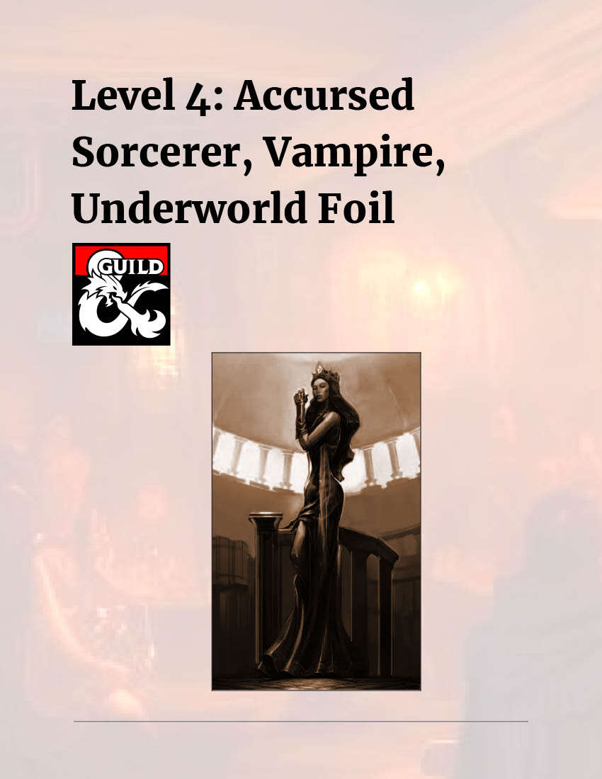 Level 4 Vampire Accursed Sorcerer Magewright - Dungeon Masters Guild ...