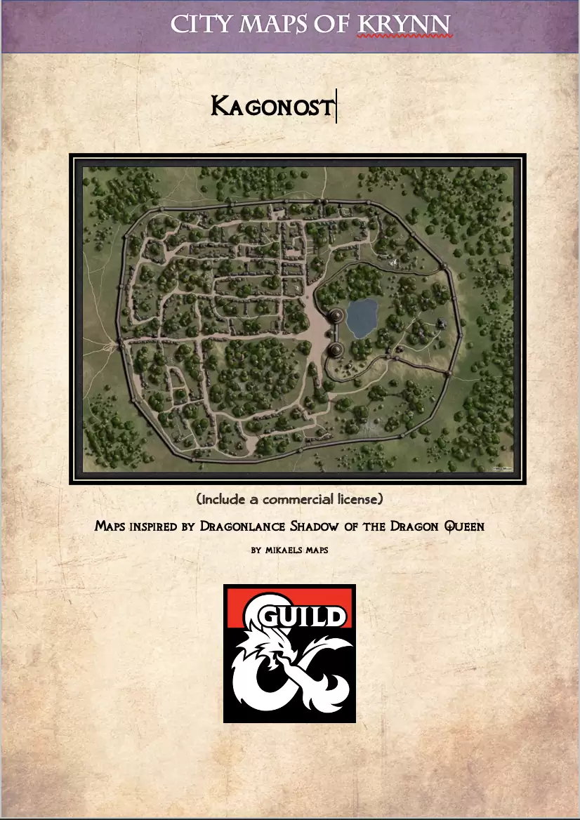 Kagonost - Cities of Krynn - Dungeon Masters Guild | DriveThruRPG