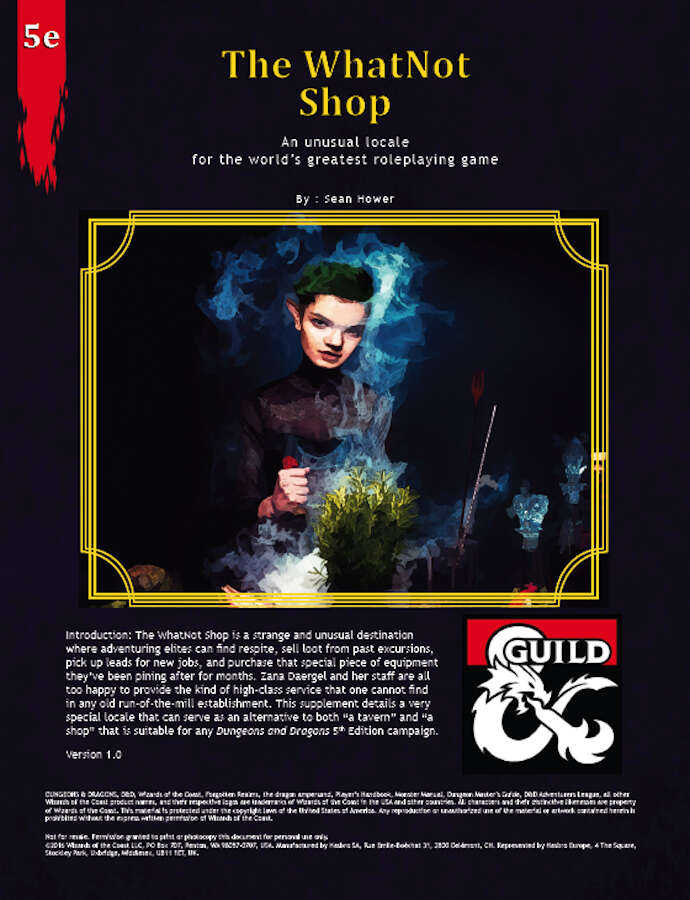 The WhatNot Shop - Dungeon Masters Guild | DriveThruRPG