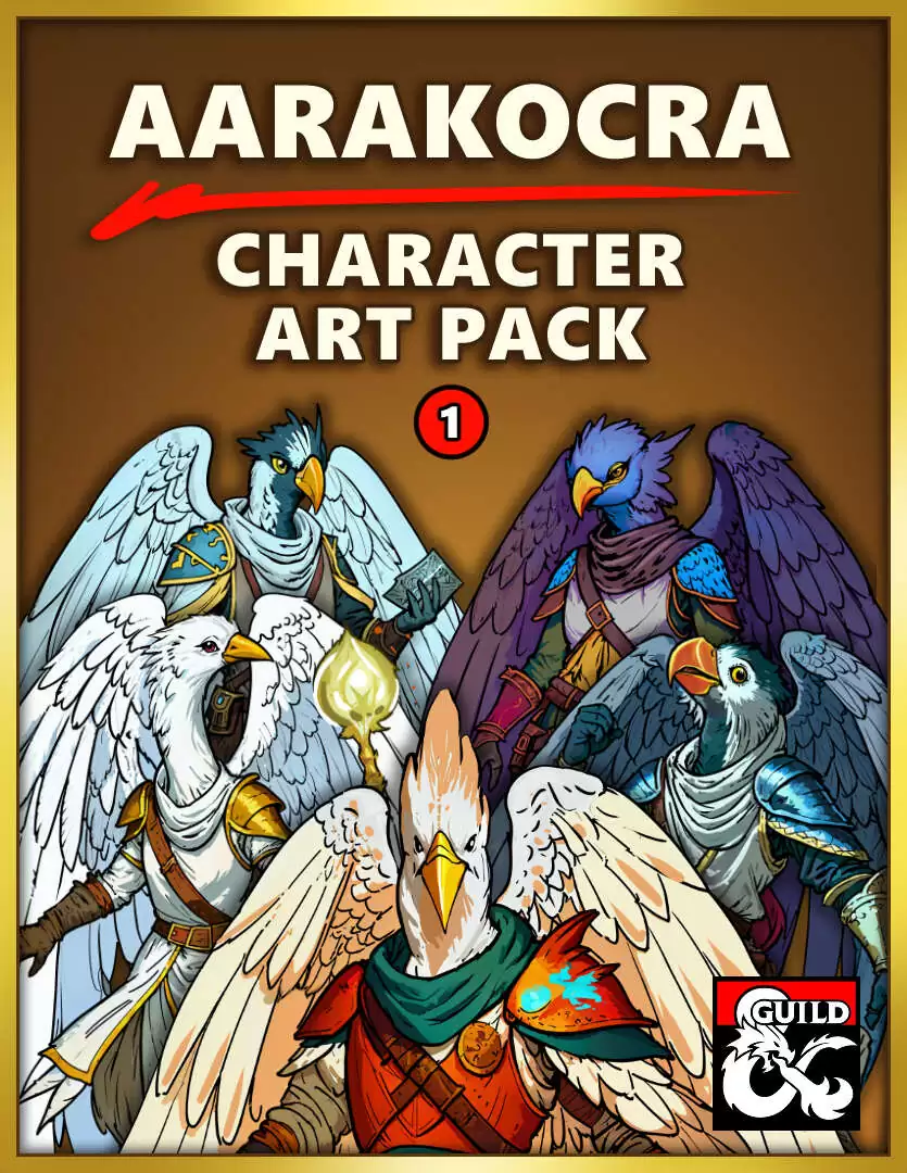 Aarakocra - Character Art Pack 1 - Dungeon Masters Guild | DriveThruRPG