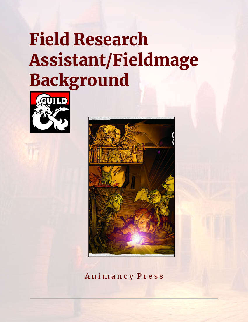 B Fieldmage/Field Research Assistant Background (Magewright) (Rev & Exp ...