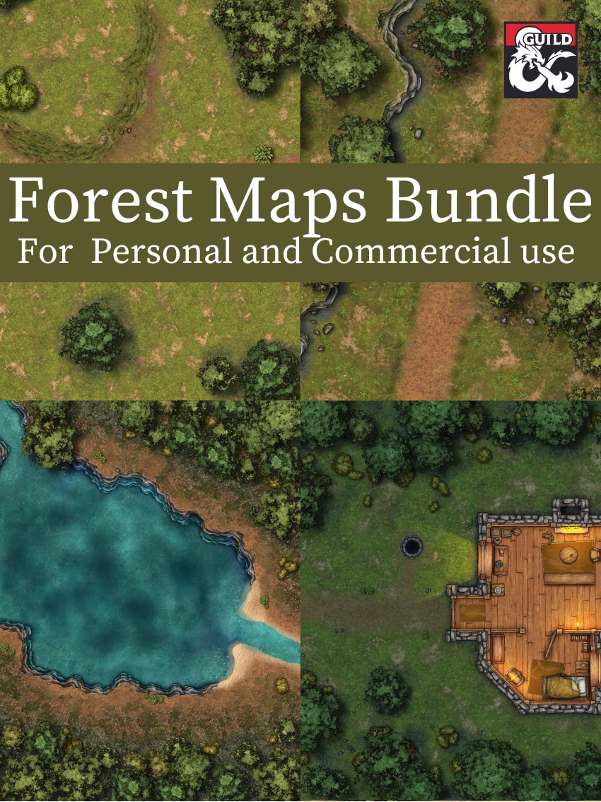 Forest Battle Map Pack [BUNDLE] - Dungeon Masters Guild | DriveThruRPG