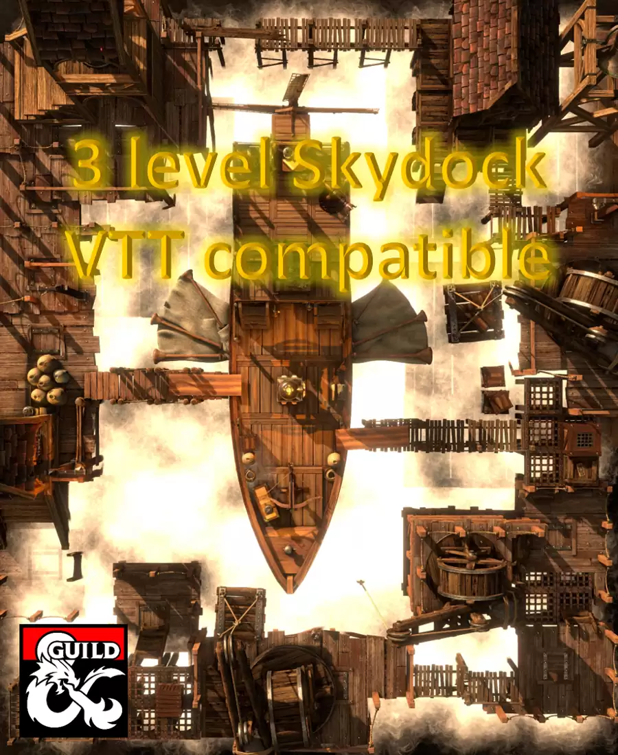 Airship Skydock - Dungeon Masters Guild | DriveThruRPG