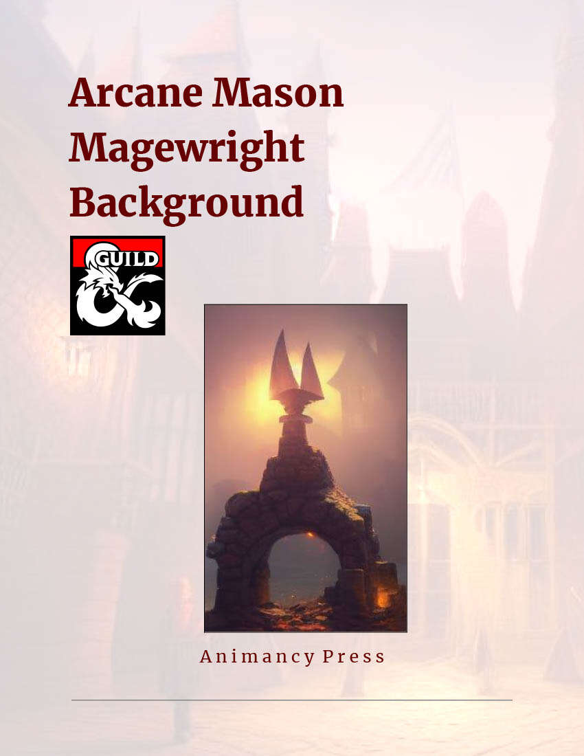B Arcane Mason Magewright Background - Dungeon Masters Guild | DriveThruRPG