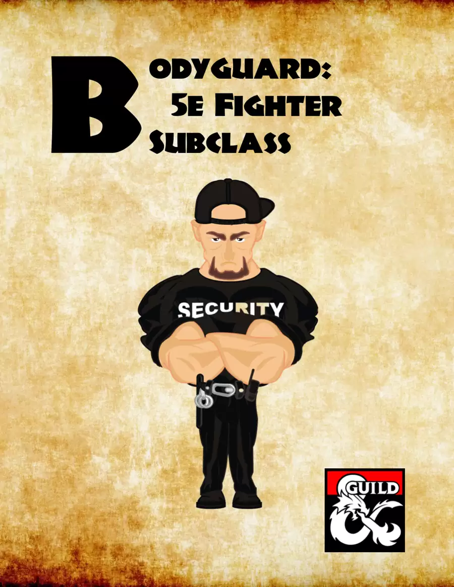 Bodyguard: 5e Fighter Subclass - Dungeon Masters Guild | DriveThruRPG