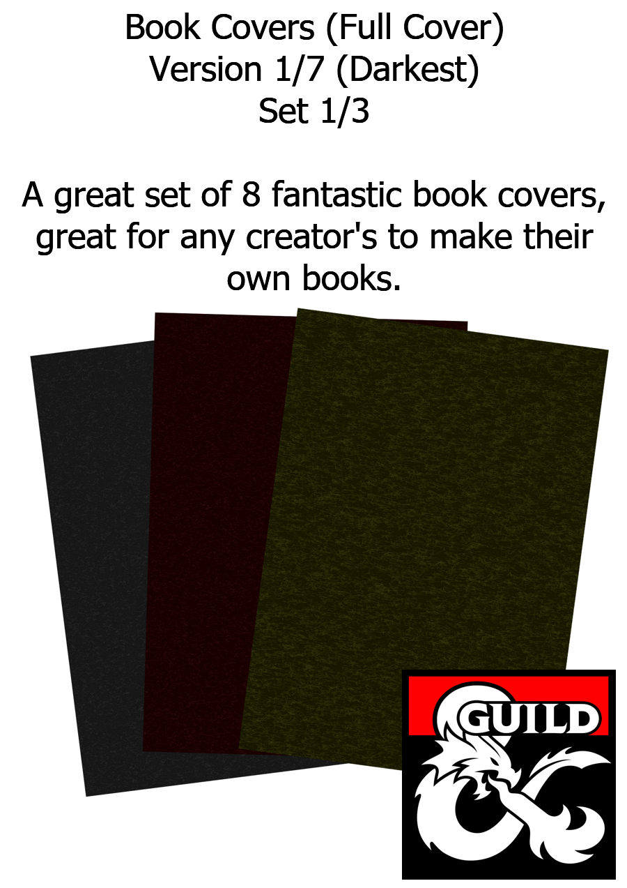 Book Covers (Full Cover) 1/7 (Darkest) - Dungeon Masters Guild ...