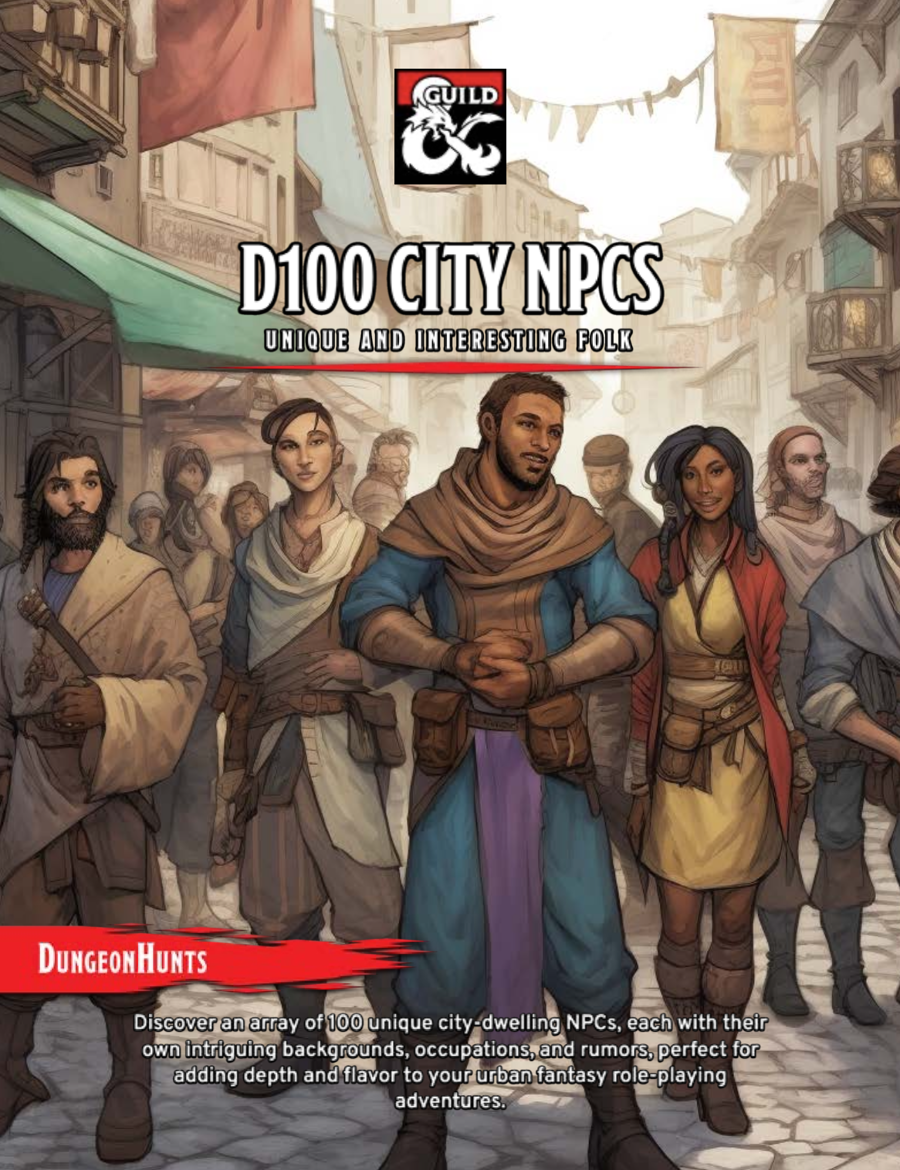 100 City NPCs - Dungeon Masters Guild | DriveThruRPG