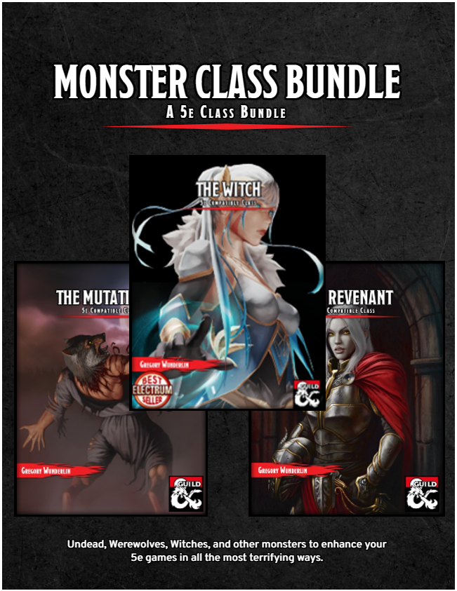 The Monster Class Bundle [BUNDLE] - Dungeon Masters Guild | DriveThruRPG