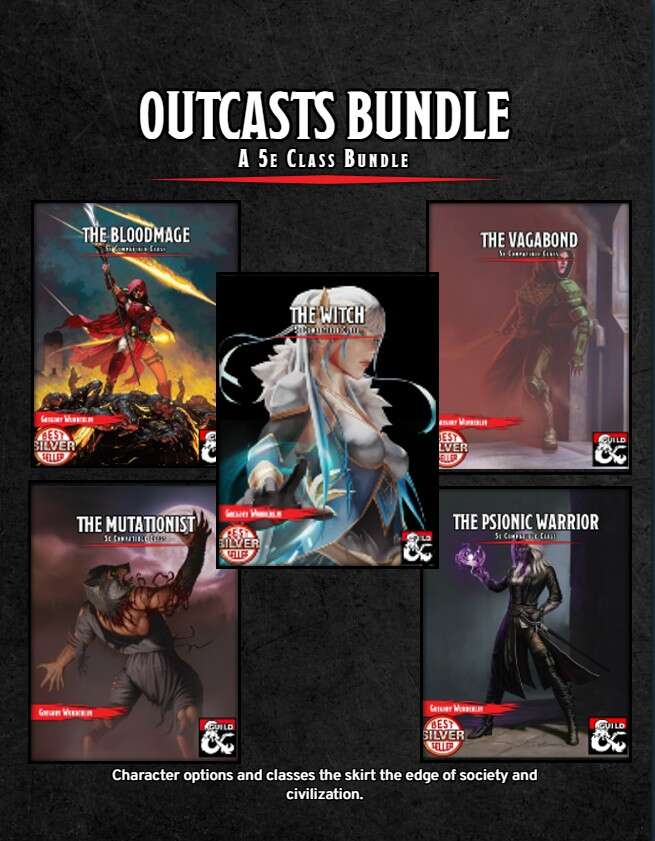 Outcasts Class Bundle [BUNDLE] - Dungeon Masters Guild | DriveThruRPG