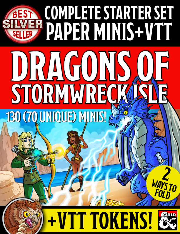 Starter Set Paper Miniatures & VTT: Dragons of Stormwreck Isle - Dungeon Masters Guild ...