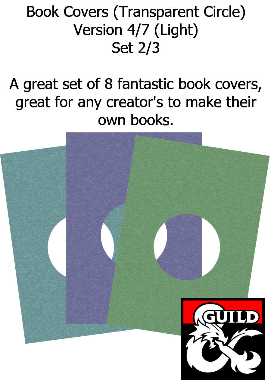 Book Covers (Transparent Circle) 4/7 (light) - Dungeon Masters Guild ...