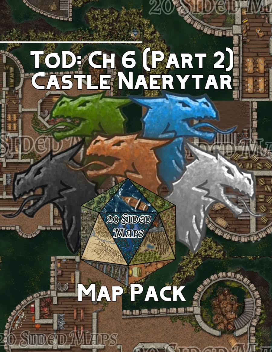 Tyranny of Dragons: Ch.6 (Part 2) Castle Naerytar Map Pack - Dungeon Masters Guild | DriveThruRPG