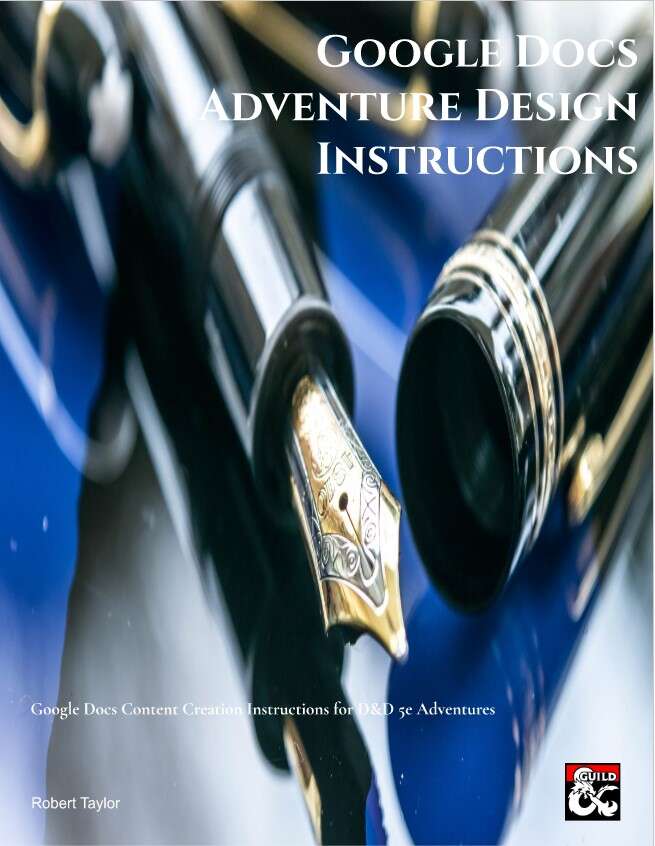 Google Docs Adventure Design Instructions - Dungeon Masters Guild ...