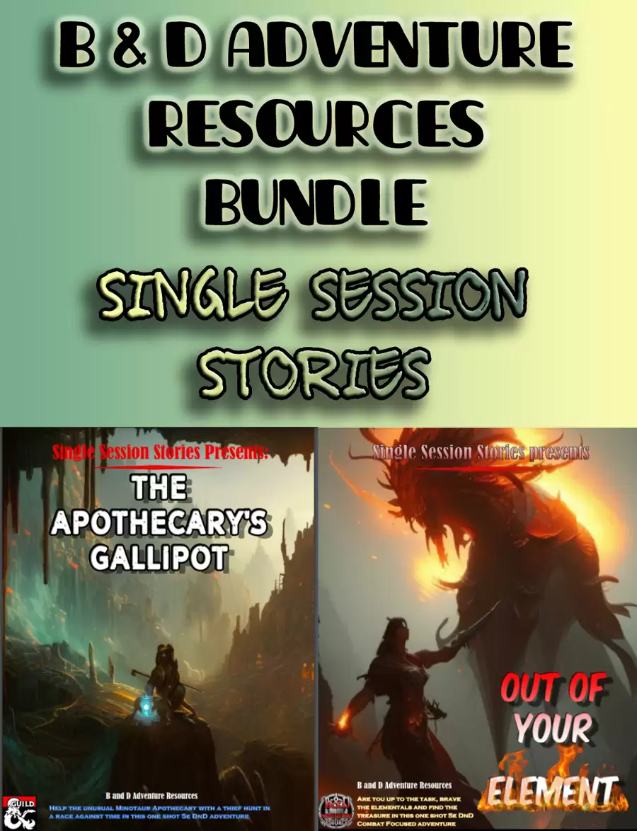 SSS Vol. 1 Apothecary's Gallipot + Out of Your Element [BUNDLE] - Dungeon Masters Guild ...