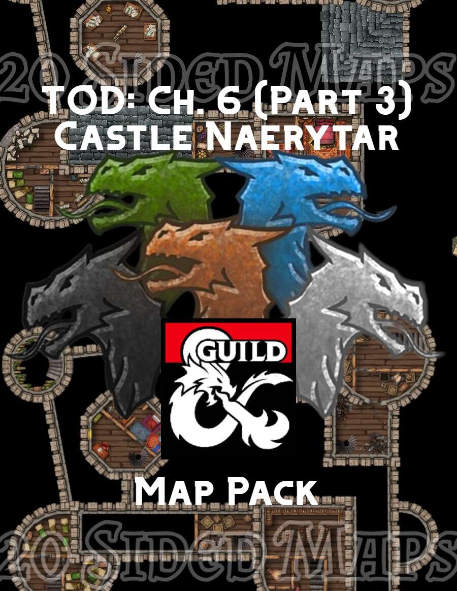Tyranny of Dragons: Ch.6 (Part 3) Castle Naerytar Map Pack - Dungeon Masters Guild | DriveThruRPG